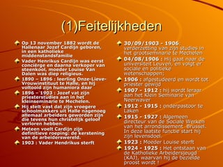 Kardinaal Jozef Cardijn | PPT | Christianity | Religion & Spirituality