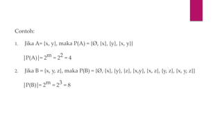 Kardinalitas dan Operasi Dua Himpunan | PDF
