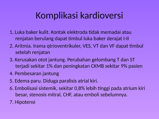 KARDIOVERSI.defibrilasi.kardioversi.defibrilasi | PPT