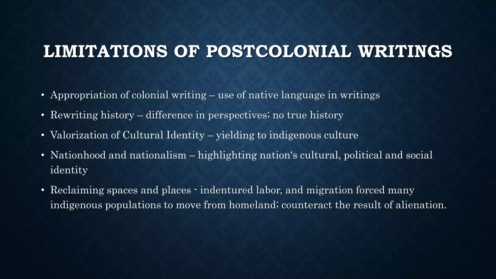 Postcolonialism | PPTX