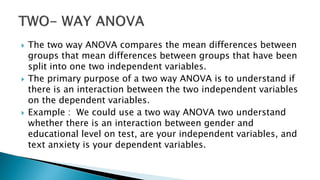 Two way ANOVA | PPTX