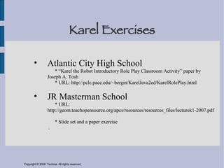 Karel the Robot Teaches Critical Thinking | PPT | Programming Languages ...