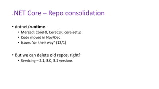 NDC London 2020 - Challenges of Managing CoreFx Repo -- Karel Zikmund | PPT