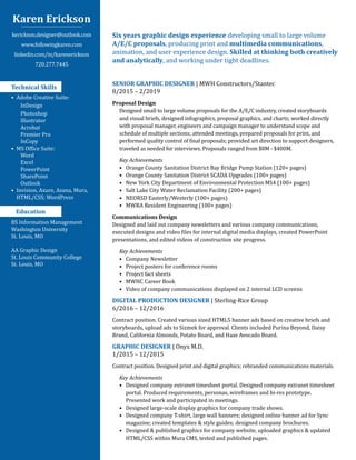 Karen Erickson Resume | PDF