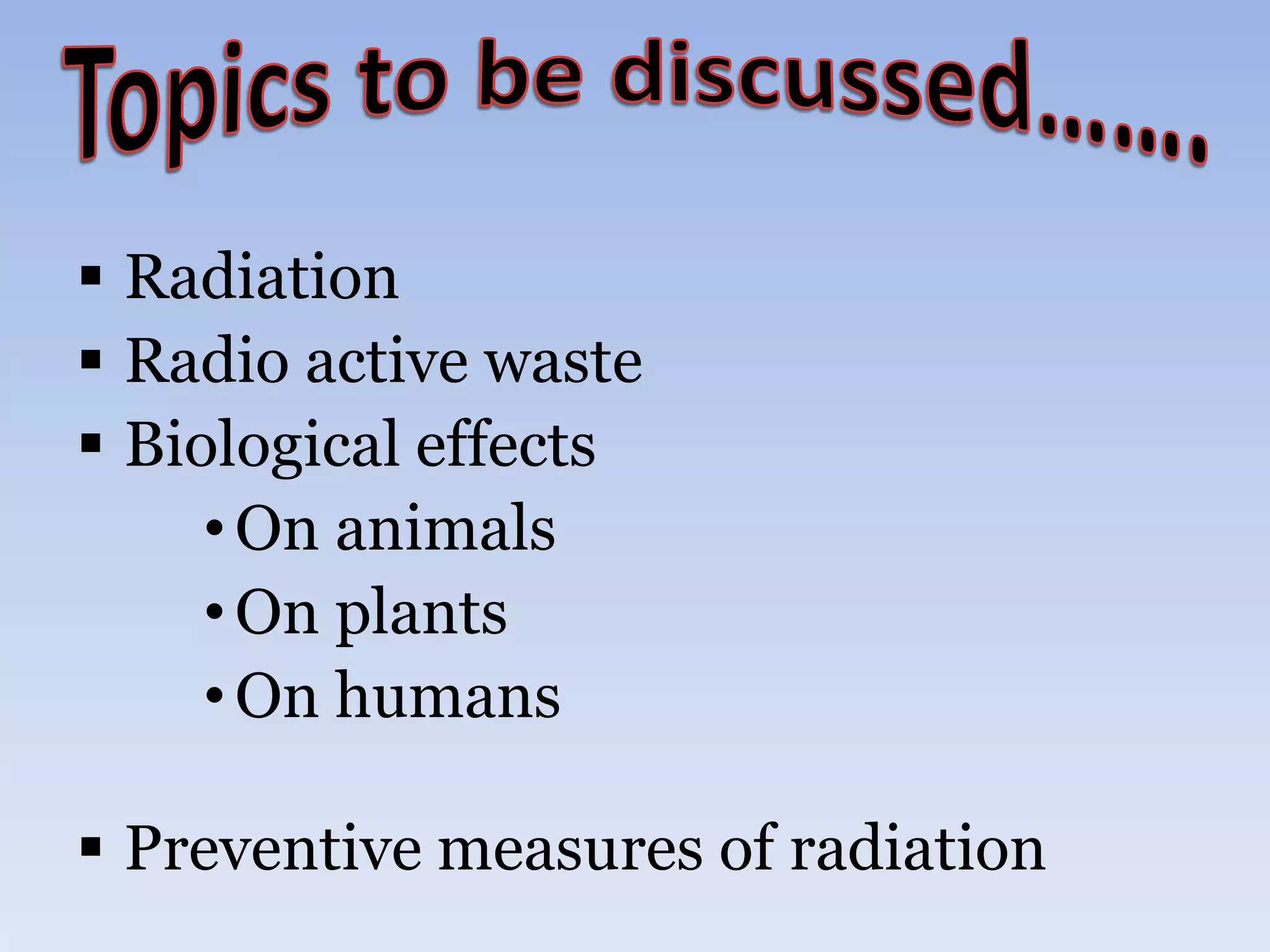 Radiation ppt | PPTX
