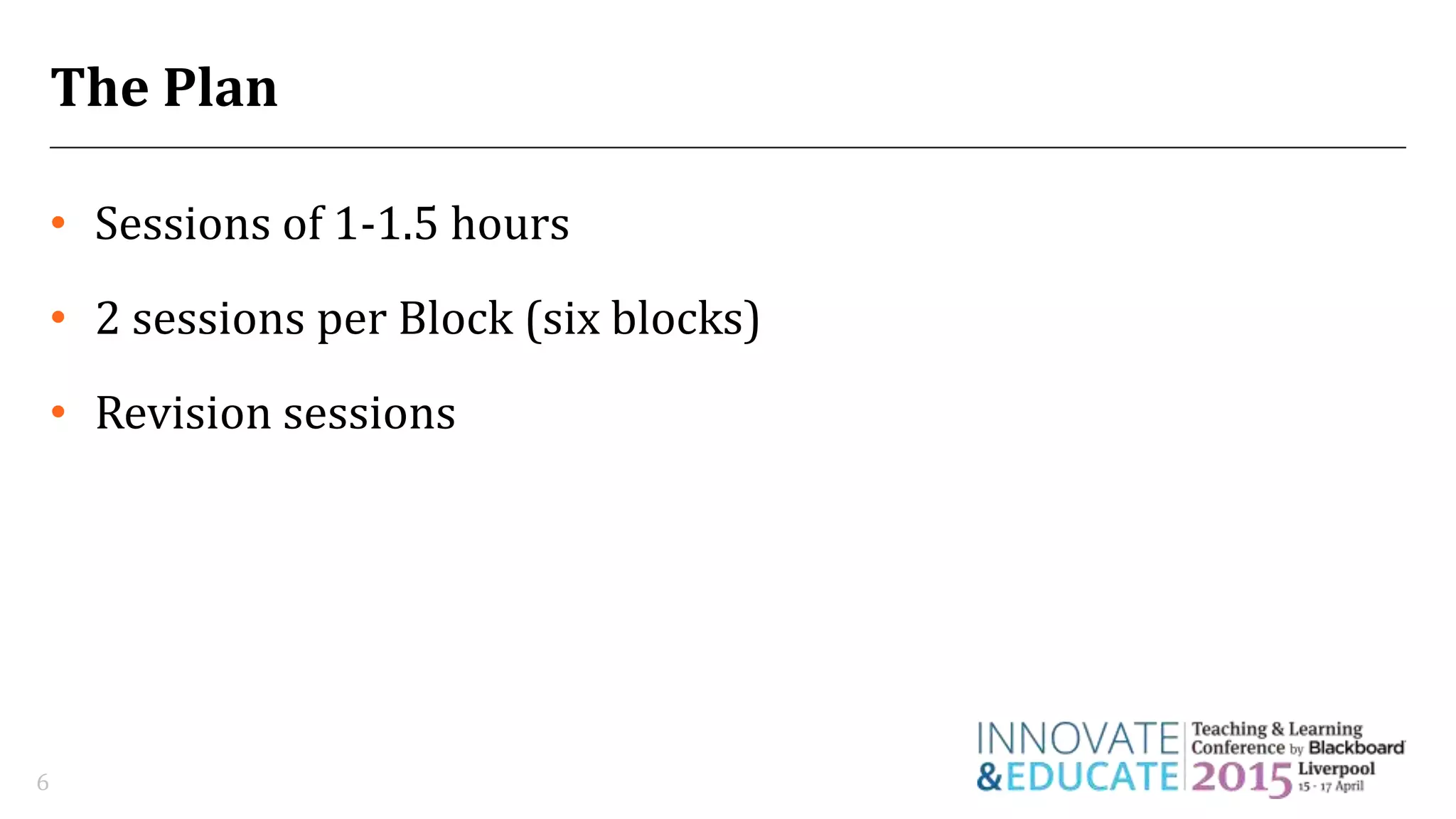 Converting face-to-face tutorial materials to work with Blackboard ...