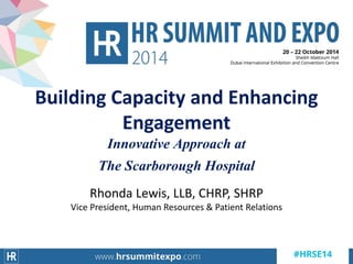 Building Employee Capacity and Engagement: Innovative Approach at the ...
