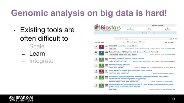 Enabling Biobank-Scale Genomic Processing with Spark SQL | PDF