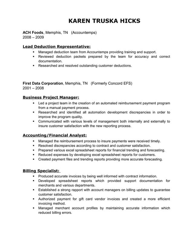 Karen Hicks Resume 2016 | PDF