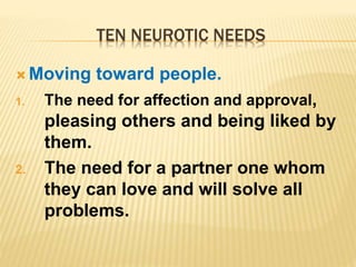 Karen horney personality theory | PPTX