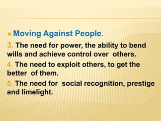 Karen horney personality theory | PPTX