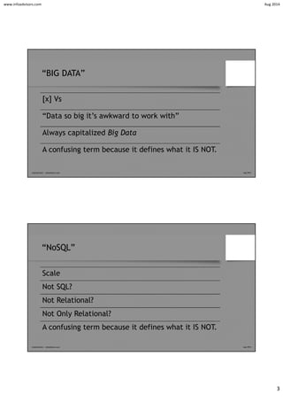 Data Modeling for Big Data & NoSQL Technologies with Karen Lopez | PDF ...