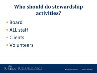 Karen revels stewardship | PPT