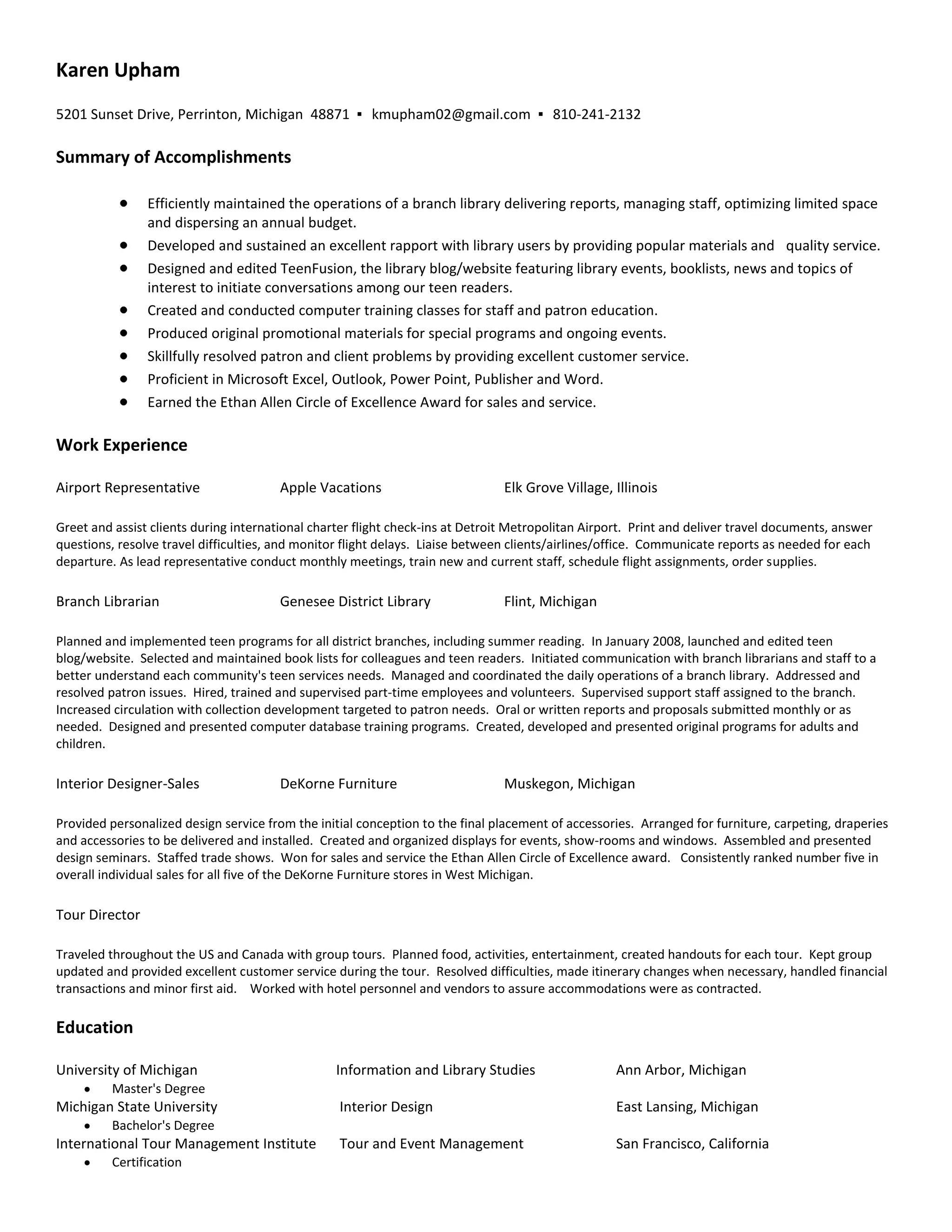Karen Upham Resume 3 | DOCX