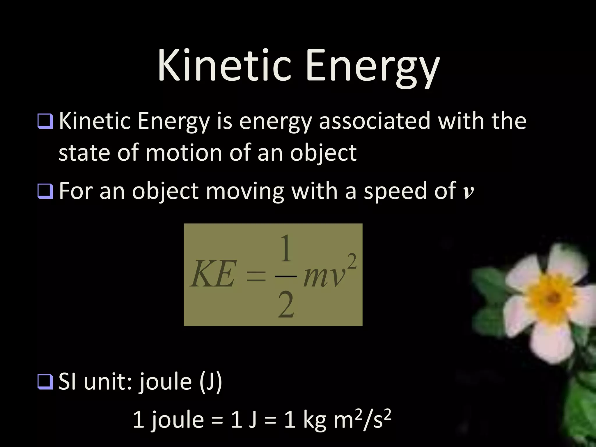 work energy theorem and kinetic energy | PPTX