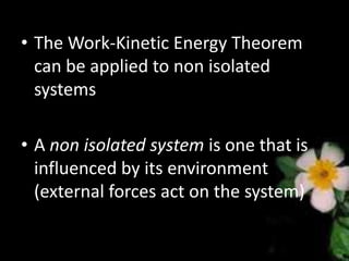 work energy theorem and kinetic energy | PPTX