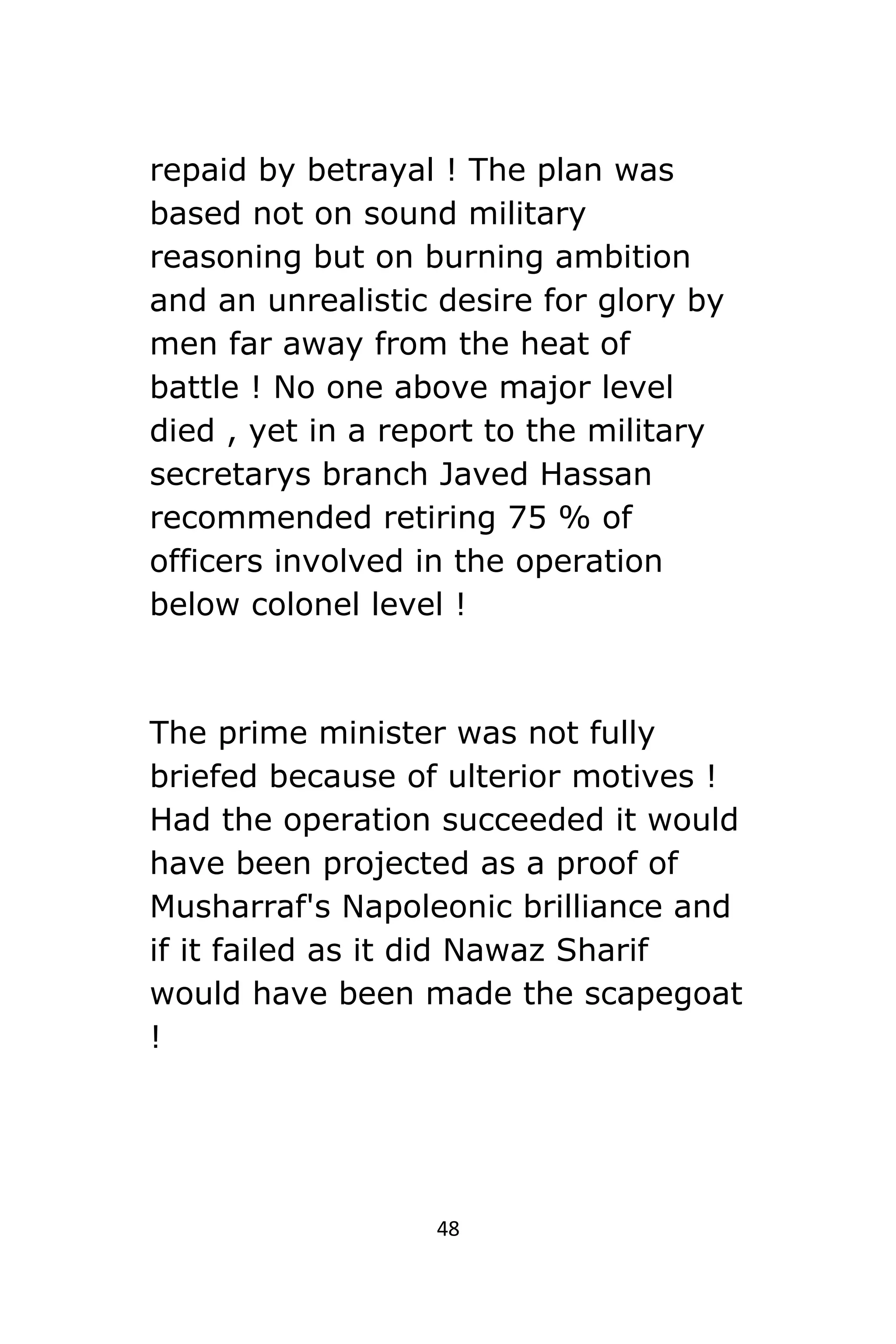 PAKISTAN ARMYS KARGIL BATTLE AND NASEEM ZEHRAS BOOK | PDF