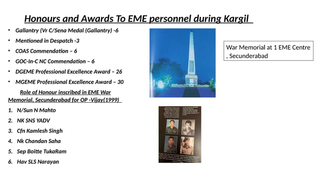 Kargil Operation and Corps of Electronics and Mecahnical Engineering Part 1& Kargil Vijay Diwas ...