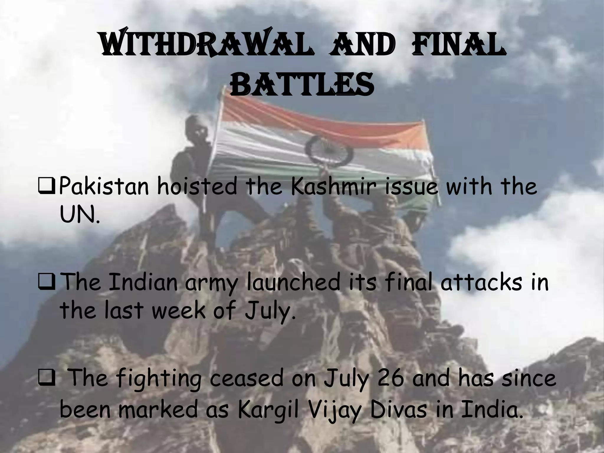 Kargil war , 1999 | PPTX