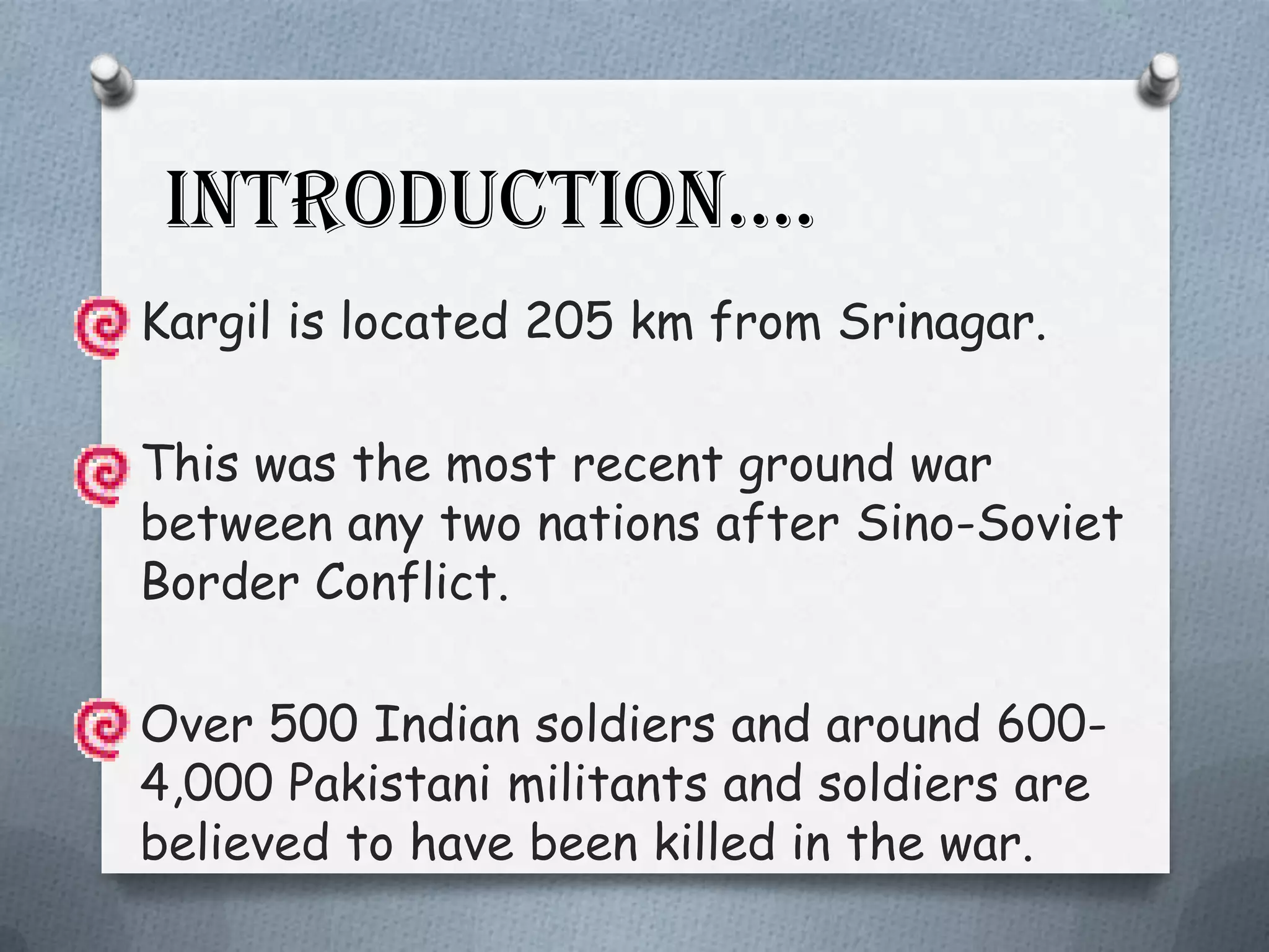 Kargil war , 1999 | PPTX