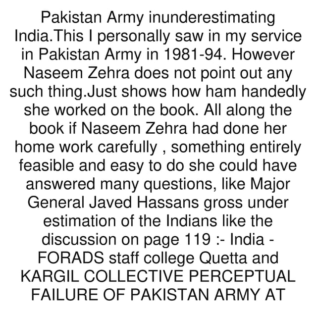 KARGIL WAR OF 1999 A CASE OF PERCEPTUAL FAILURE THAT STARTED FROM ...