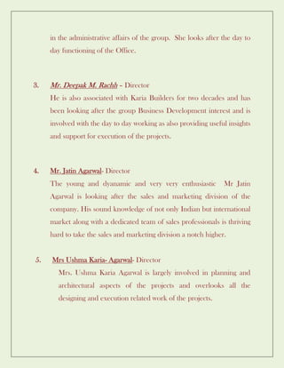 Karia builder pune | DOCX