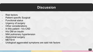 CARDIAC CASE FOR NON CARDIAC SURGERY | PPT