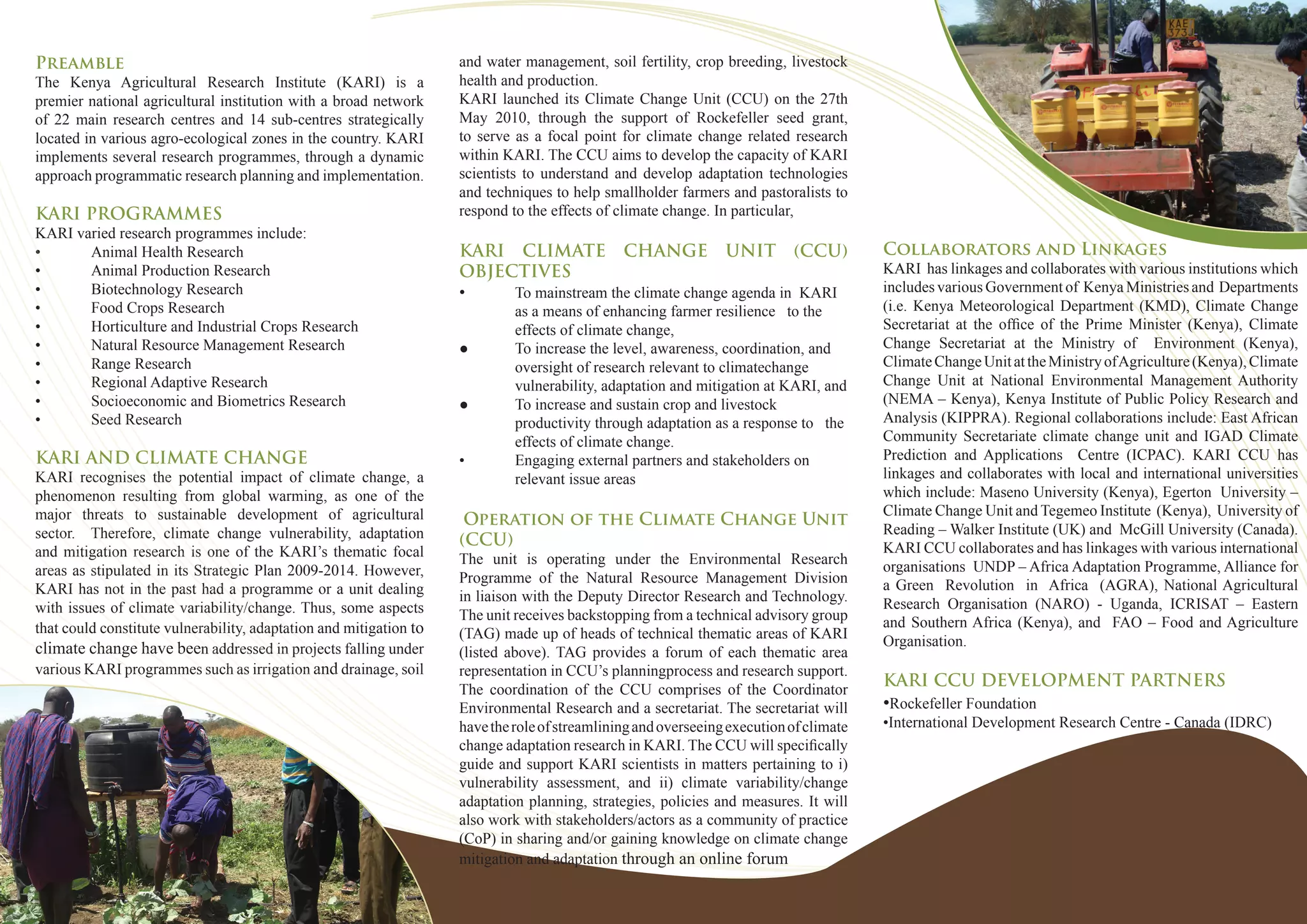 Kari ccu brochure nov 2011 | PDF