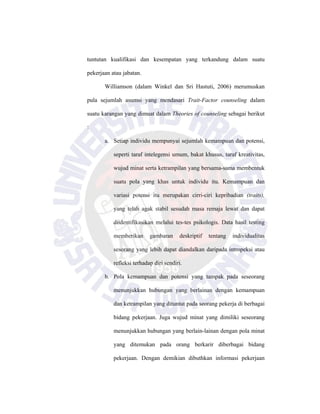 JURNAL KARIER (REFERENSI) | PDF