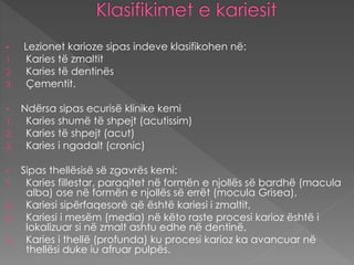 Kariesi i dhëmbit | PPTX