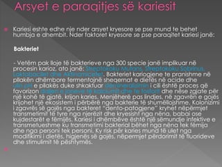 Kariesi i dhëmbit | PPTX