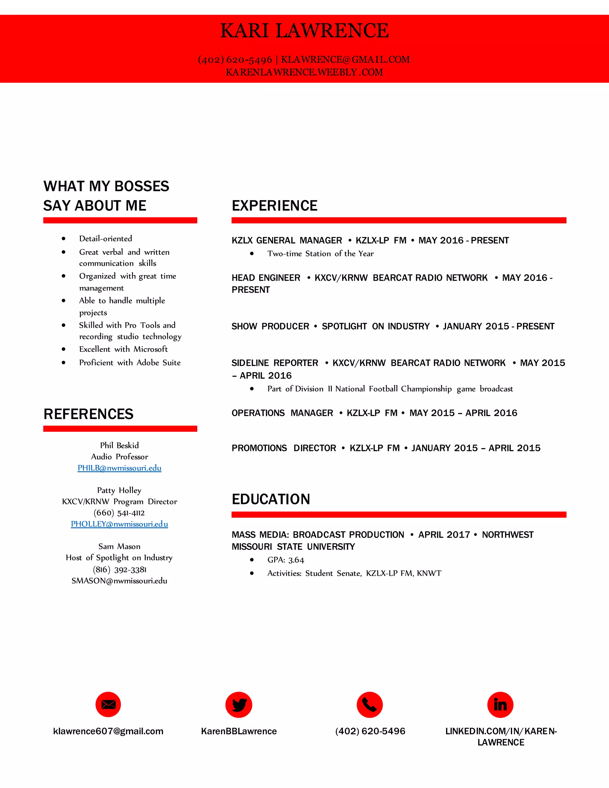 Kari Lawrence Resume | DOCX