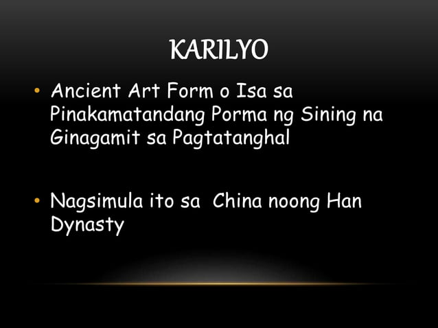 Karilyo | PPTX