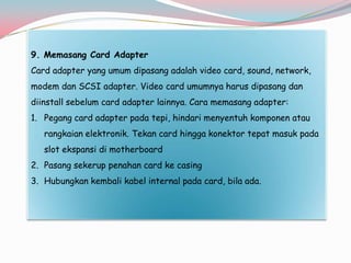 Karima langkah langkah merakit komputer | PPTX