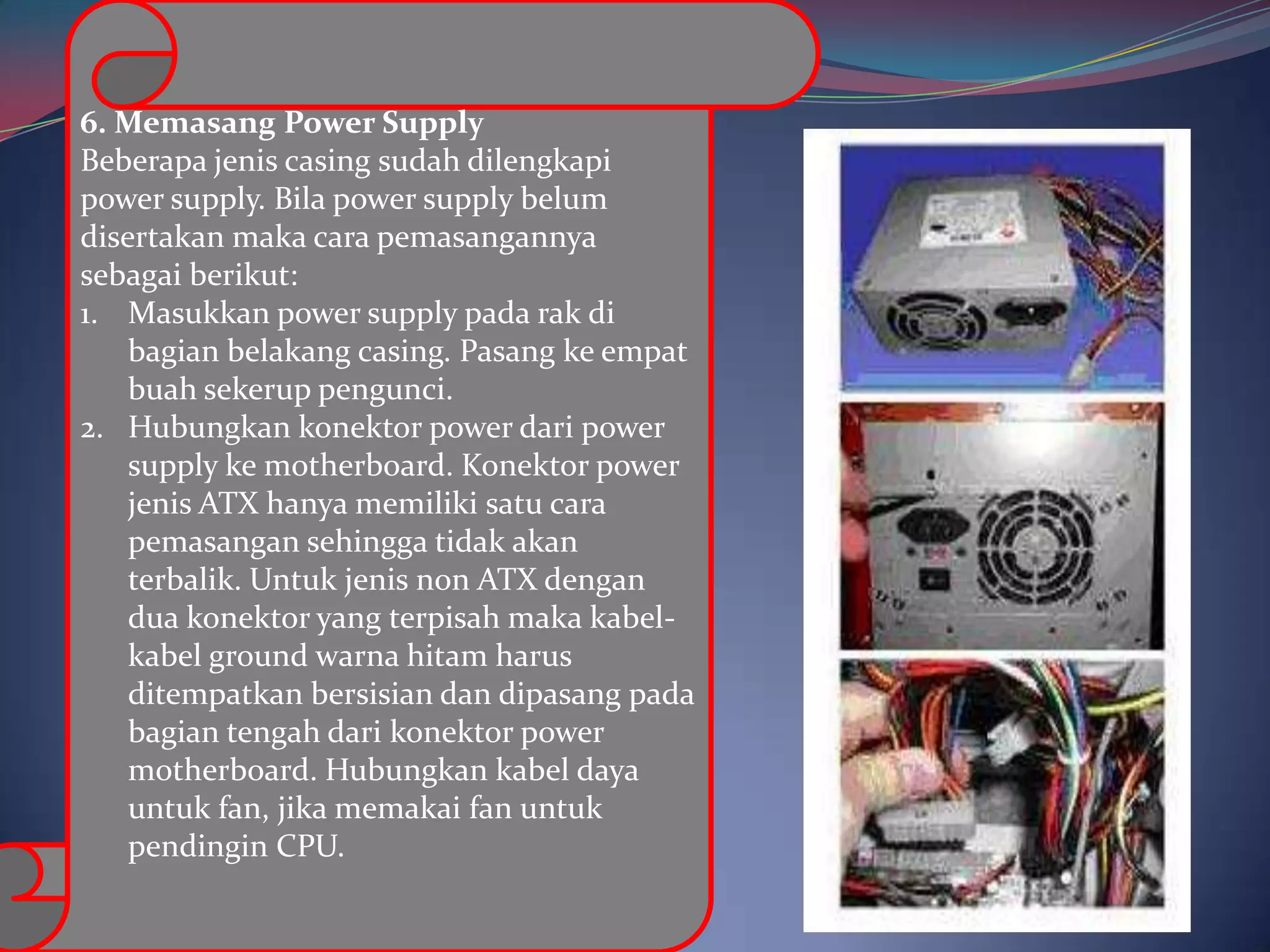 Langkah langkah merakit komputer | PPTX