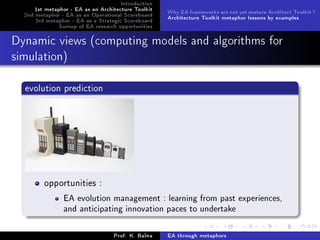 Karim Baïna EA through metaphors | PPT