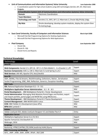 Karim mahmoud cv | PDF