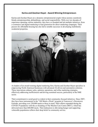 Karina and Zeeshan Hayat - Award-Winning Entrepreneurs.pdf