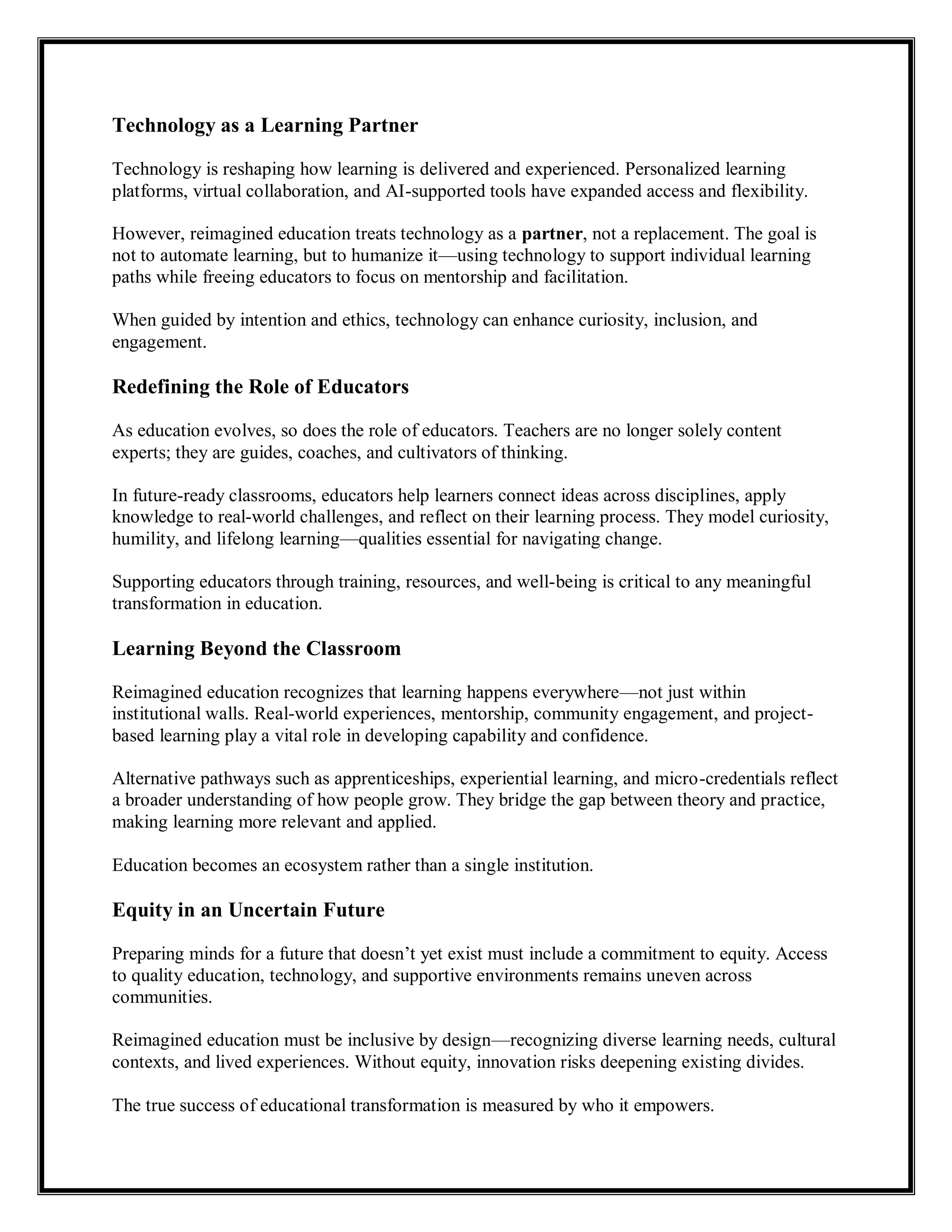 Karina Hayat on Education Reimagined - Preparing Minds for a World That ...