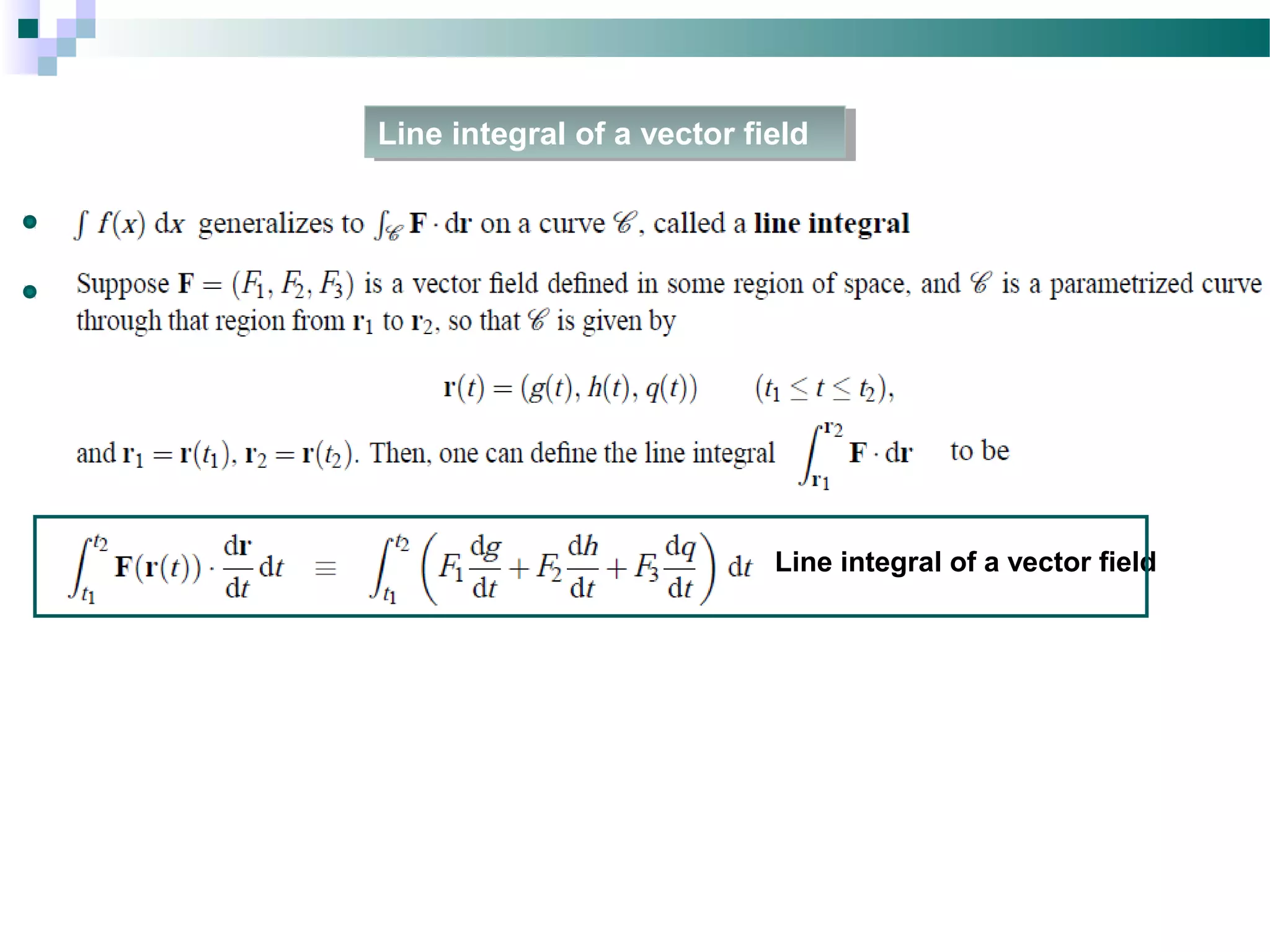 LINER SURFACE AND VOLUM INTERGRALS Karishma mansuri | PPT