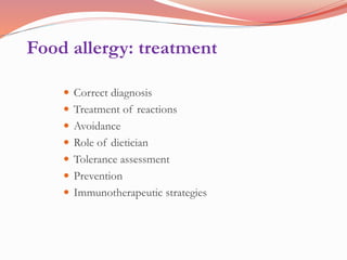 allergies due to food | PPTX