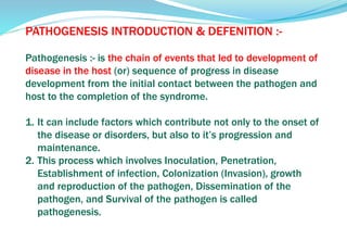 PATHOGENESIS SEMINAR PPT 2023 - By Karishma | PPTX