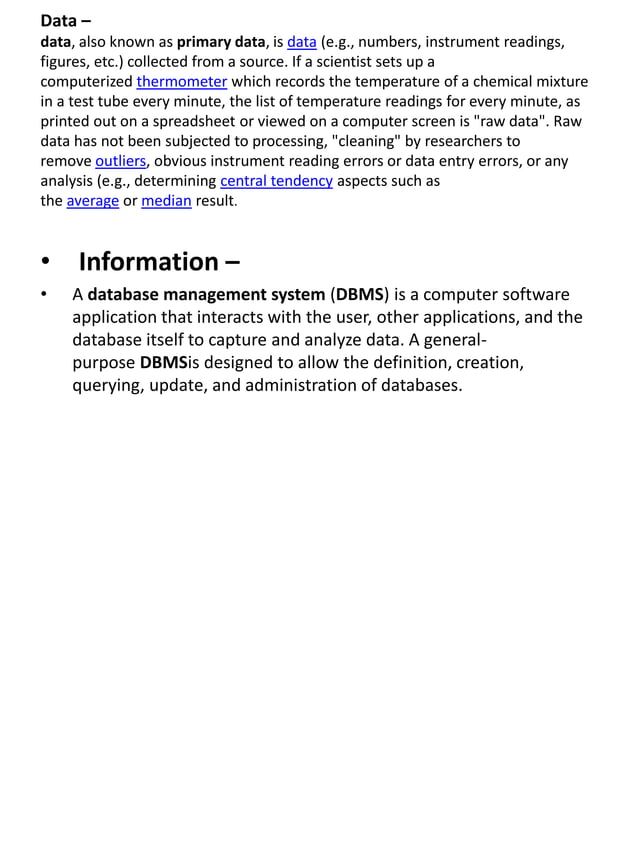 CONCEPT OF DBMS | PDF