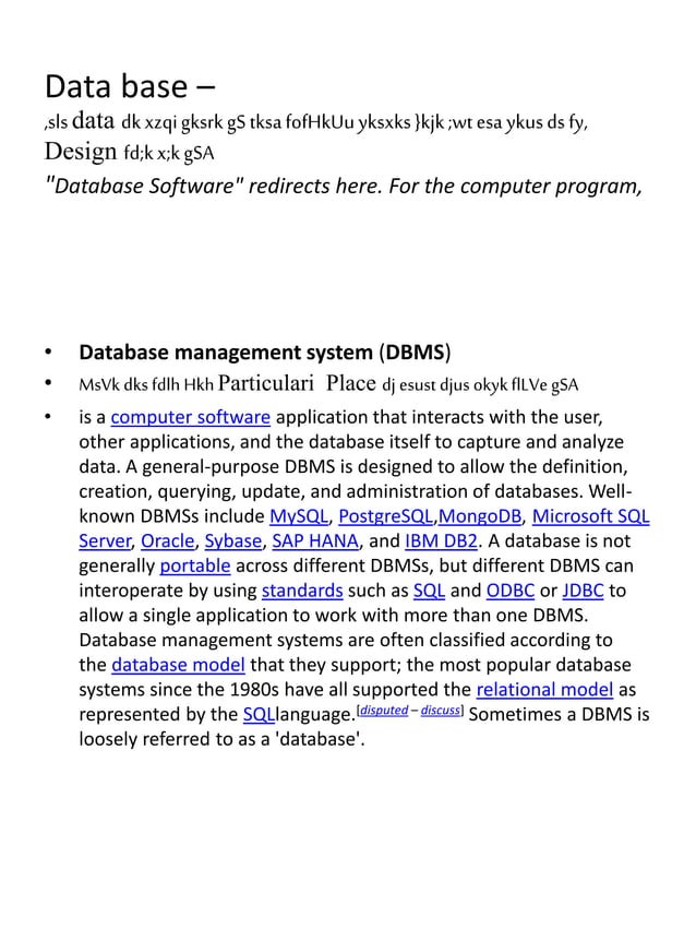 CONCEPT OF DBMS | PDF