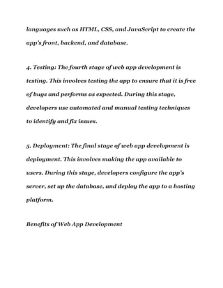 A New Simplified Web App Development With Stunning Features | PDF