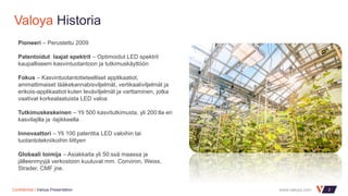 Valoya Oy:n ratkaisut metsätaimituotantoon | PDF