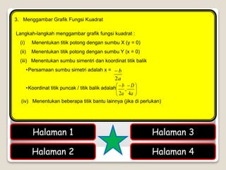 Karkateristik fungsi kuadrat | PPT