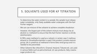 Karl fischer titration | PPTX