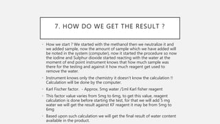 Karl fischer titration | PPTX