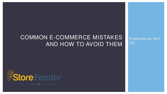 Common Ecommerce Mistake And How To Avoid Them
